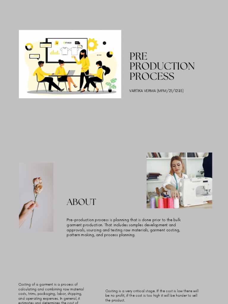 Pre Production Process | PDF