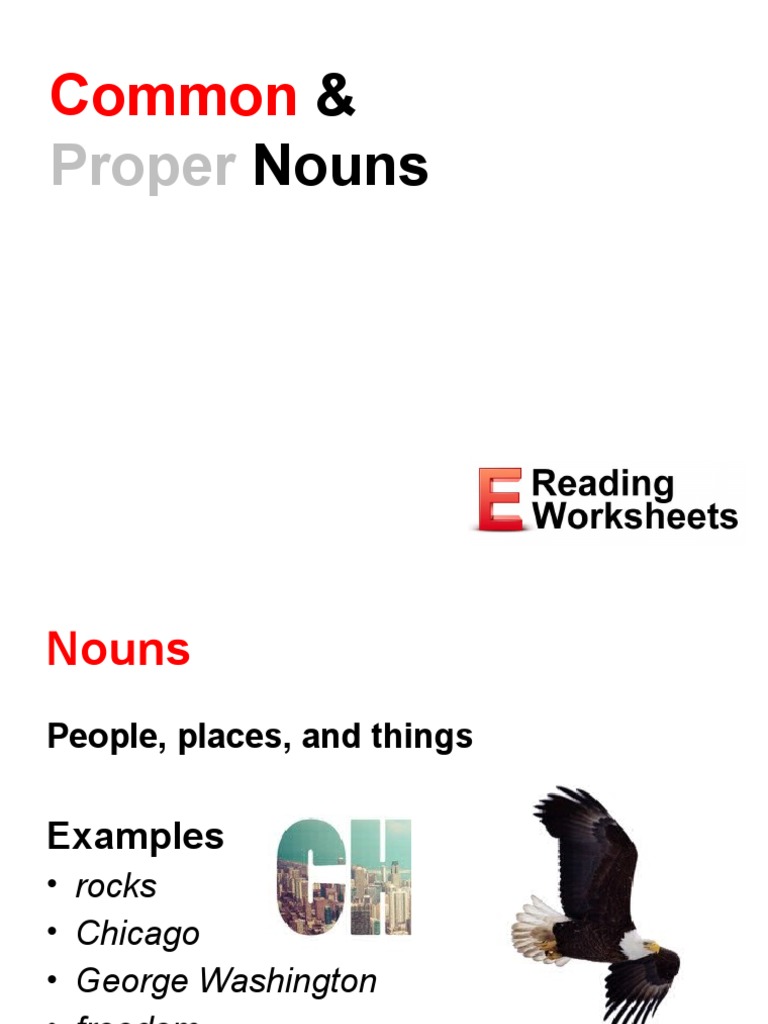 Common and Proper Nouns | PDF