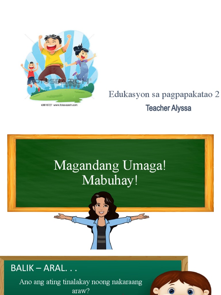 Edukasyon Sa Pagpapakatao 2 PPT 4th Week (TH) | PDF