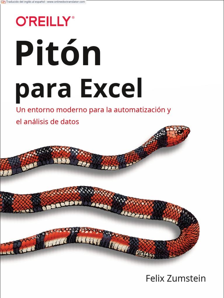 Python For Excel - ESPAÑOL | PDF