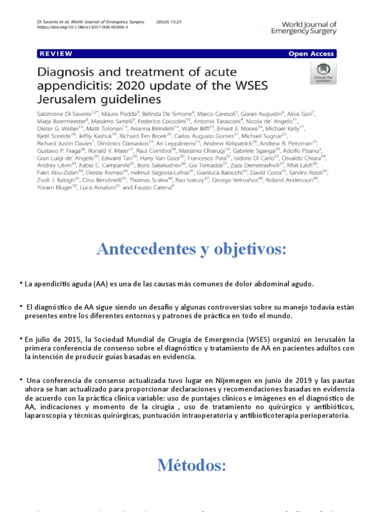 Apendicitis - Guias Jerusalem | PDF