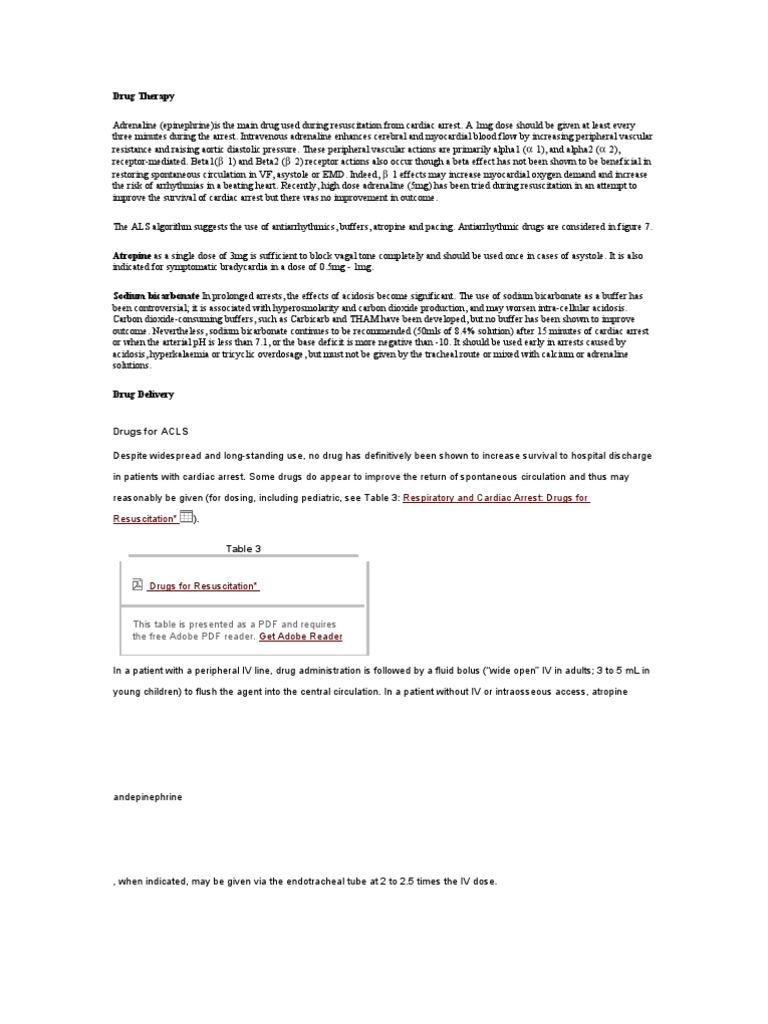 Drugs Given During Cardiac Arres for Cpr | Cardiac Arrest ...
