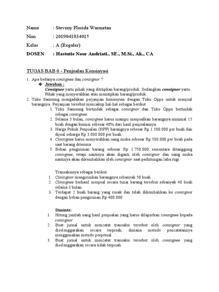 Latihan Soal Bab 6 Dan Jawaban Pdf