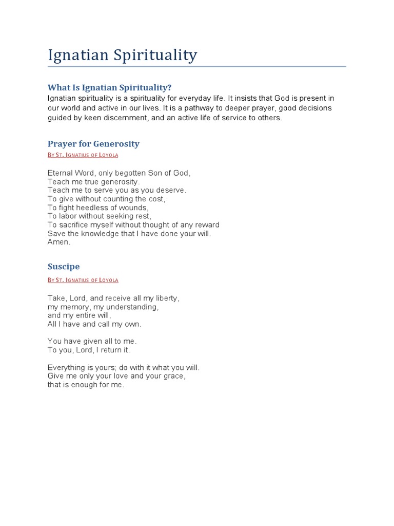 Ignatian Spirituality | PDF | Religion & Spirituality