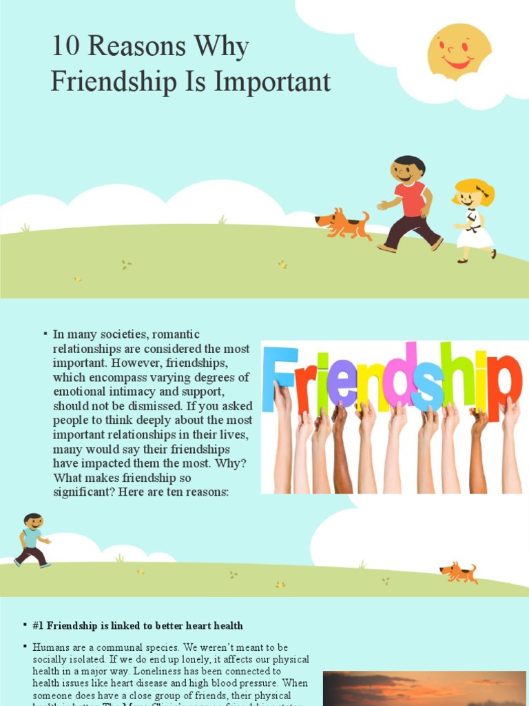 10 Reasons Friendship Matters | PDF | Friendship | Loneliness