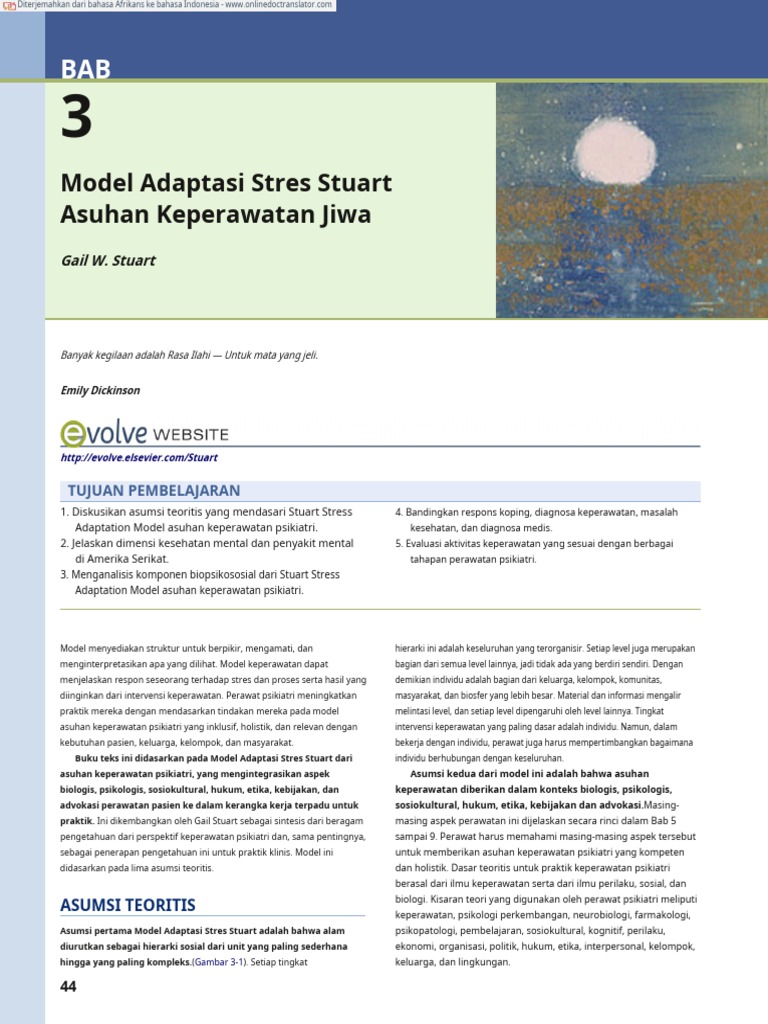 TM 3 Materi Model Stres Adaptasi Stuart - Af.id | PDF