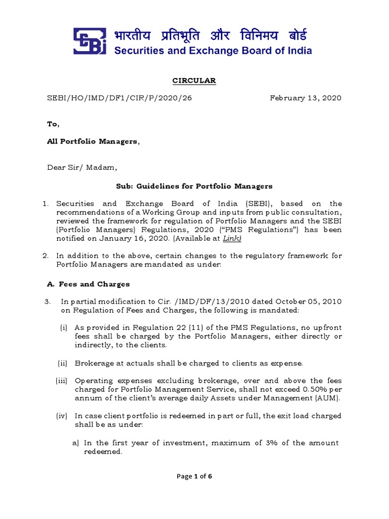 Circular | PDF | Securities (Finance) | Investing