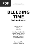 Bleeding and Coagulation Time:: 1-Procedure of Duke Method | PDF ...