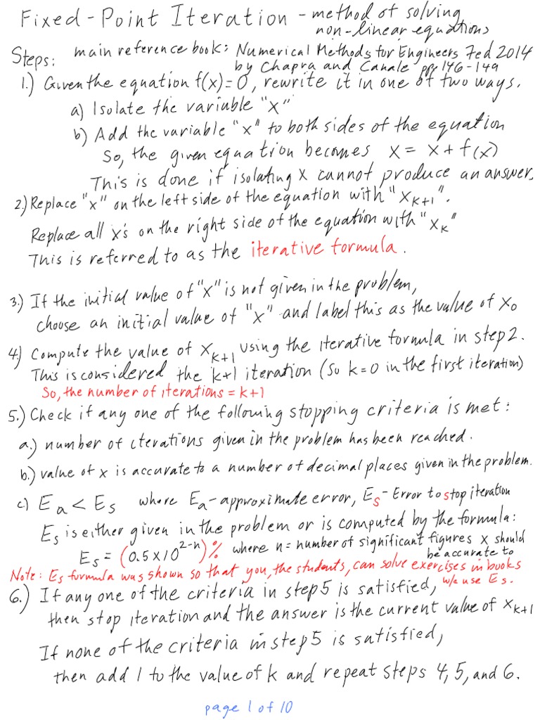2022-02-18 Fixed Point Iteration - Version 2.2 | PDF