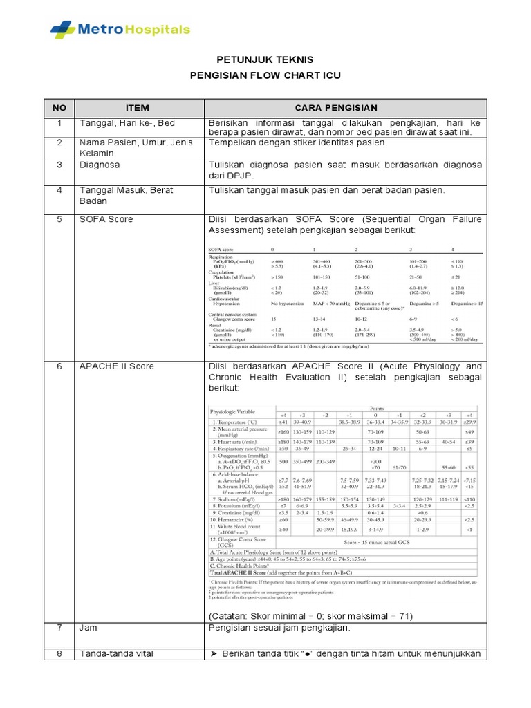 Juknis Flowchart ICU | PDF