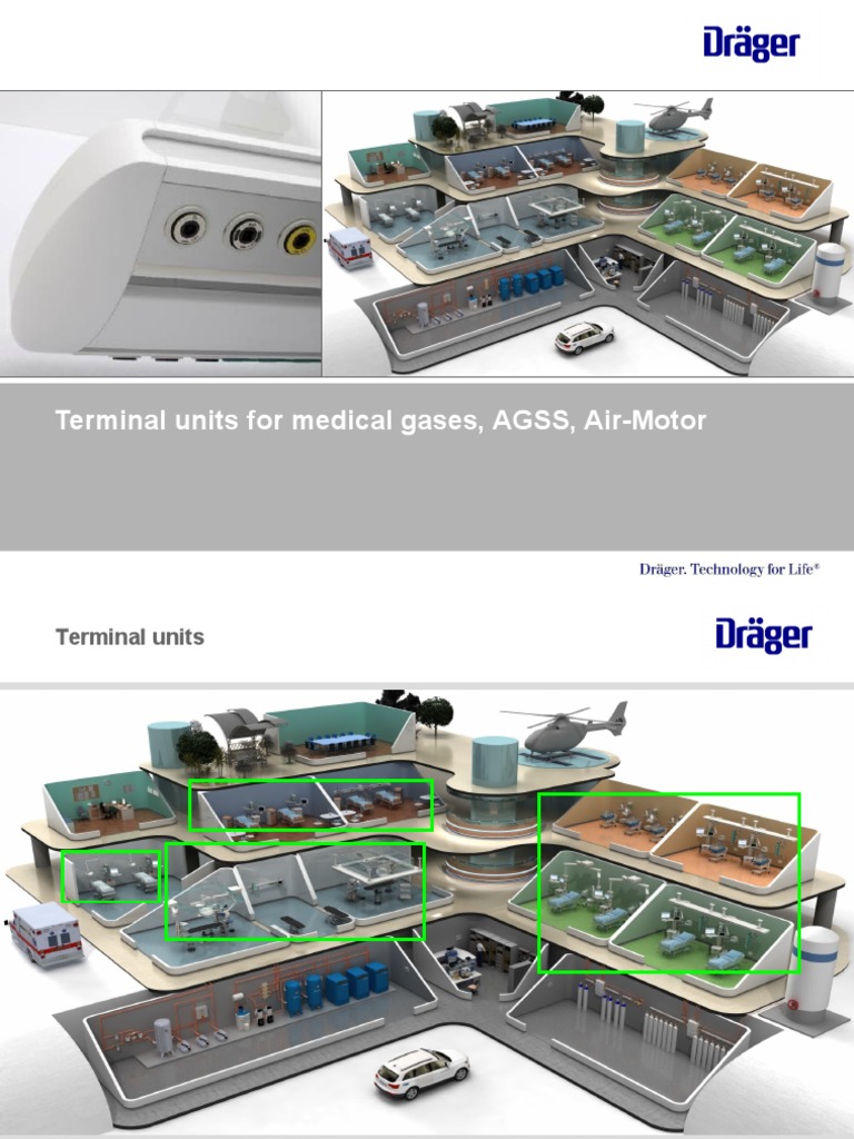 Terminal Units For Medical Gases, AGSS, Air-Motor | PDF | Pipe (Fluid ...