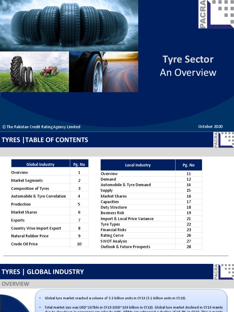 Report On Tyres Sector by PACRA | PDF | Tire | Car