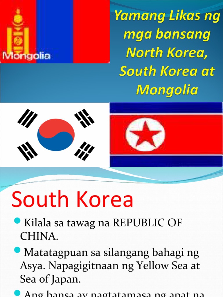 Yamang Likas NG Mga Bansang North Korea | PDF
