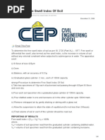 Free Swell Index Test Procedure | PDF | Geotechnical Engineering | Soil