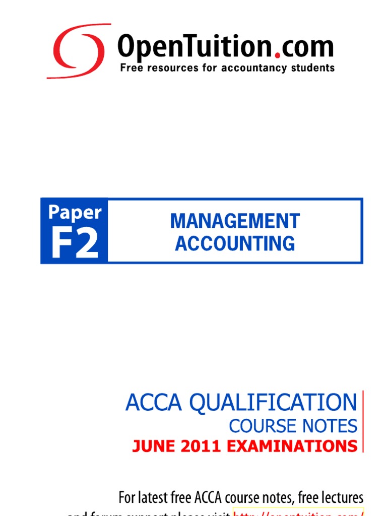 Acca f2 | PDF