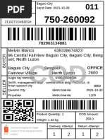 Sample JNT Waybill | PDF