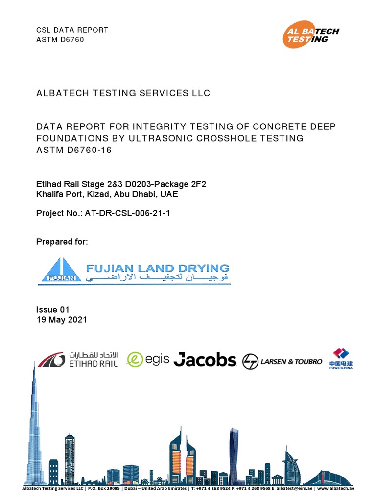 Analysis of Integrity of Concrete Deep Foundation Pile P1-1 via ...