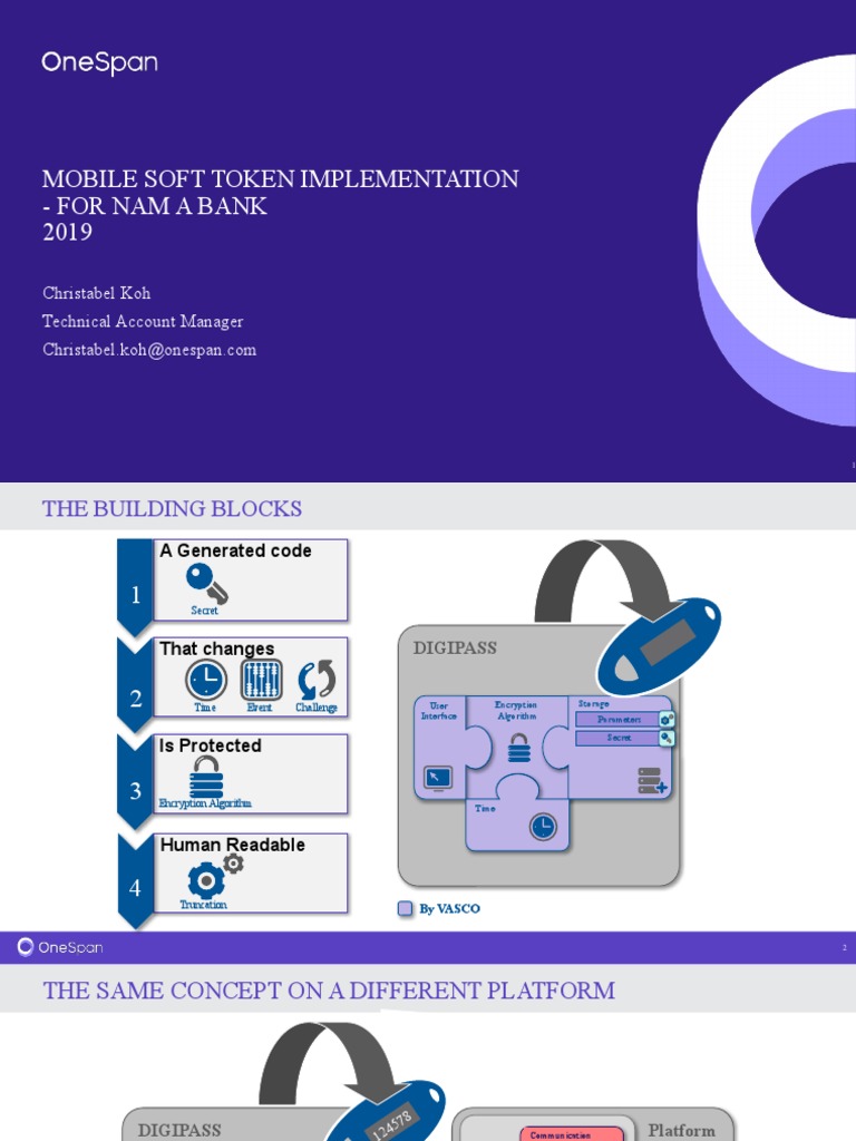 Mobile Soft Token Implementation - For Nam A Bank 2019: Christabel Koh ...