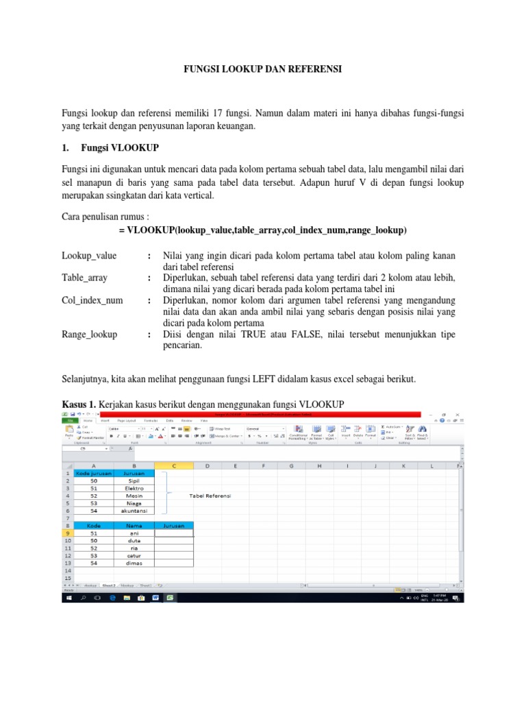 Bab Iii Fungsi Lookup Dan Referensi PDF | PDF | Komputer