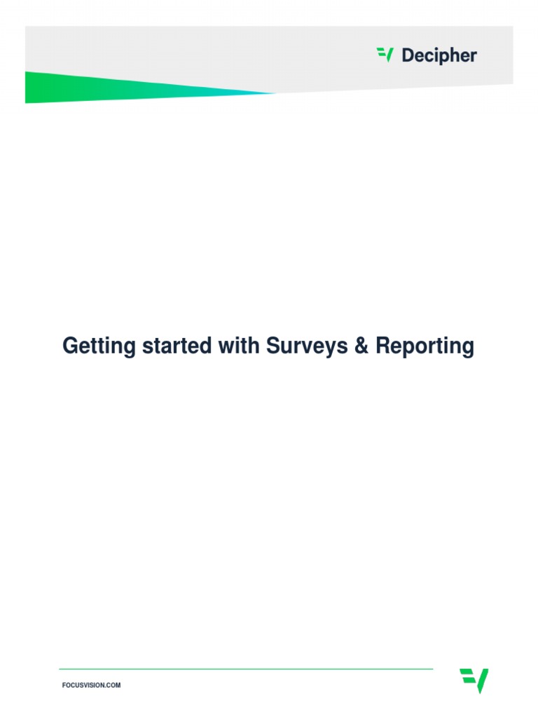 Decipher Getting Started Guide | PDF | Button (Computing) | Menu (Computing)