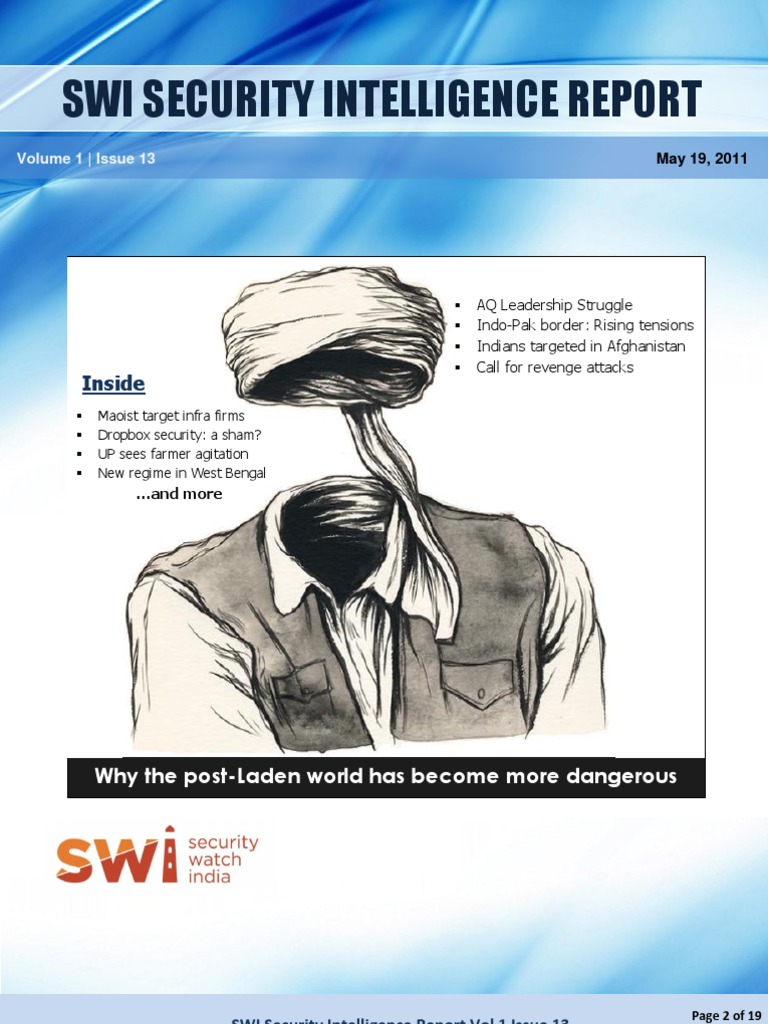 2011 - SWI Security Intelligence Report | PDF | War In Afghanistan ...