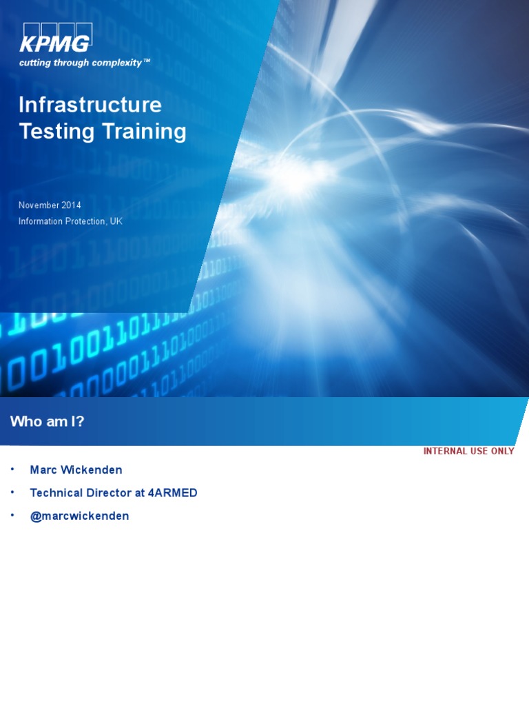 Infrastructure Testing Training v1.0 | PDF | Internet Architecture ...