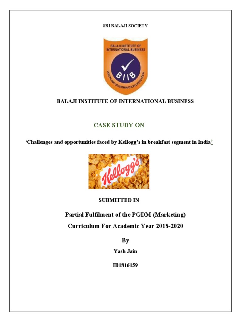 Final Case Study Kellogg's | PDF | Business | Economies