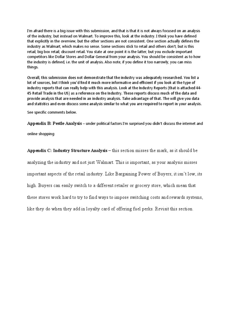 Professor Feedback | PDF | Retail | Walmart