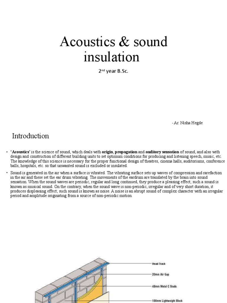 Acoustics | PDF | Sound | Pitch (Music)