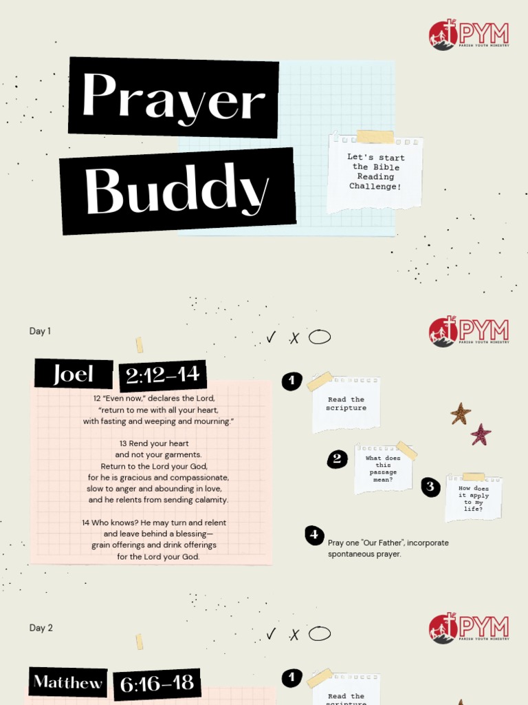 Prayer Buddy | PDF | Jesus | Prayer