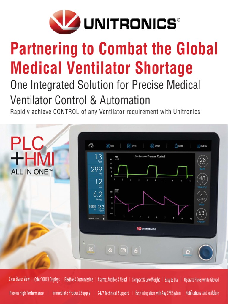 Unitronics Medical Ventilator Applications Brochure April 2020 2 | PDF | Programmable Logic ...
