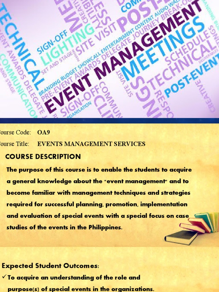 Events Management Course Overview | PDF | Business | Economies
