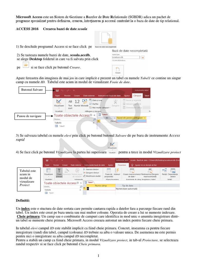 Access 2016 Tabele Si Interogari 10C | PDF