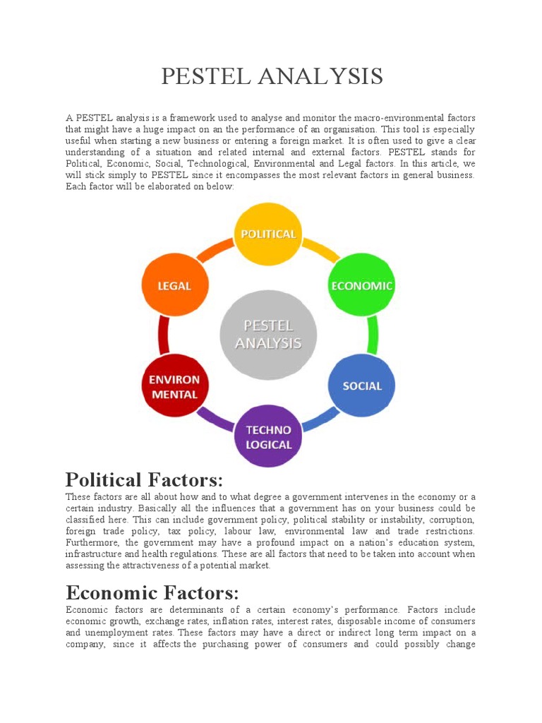 Pestel Analysis | PDF | Economic Growth | Corporate Social Responsibility