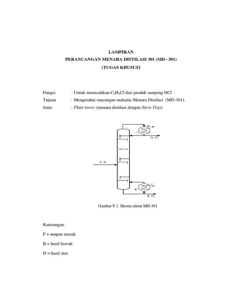 Perancangan Menara Distilasi | PDF
