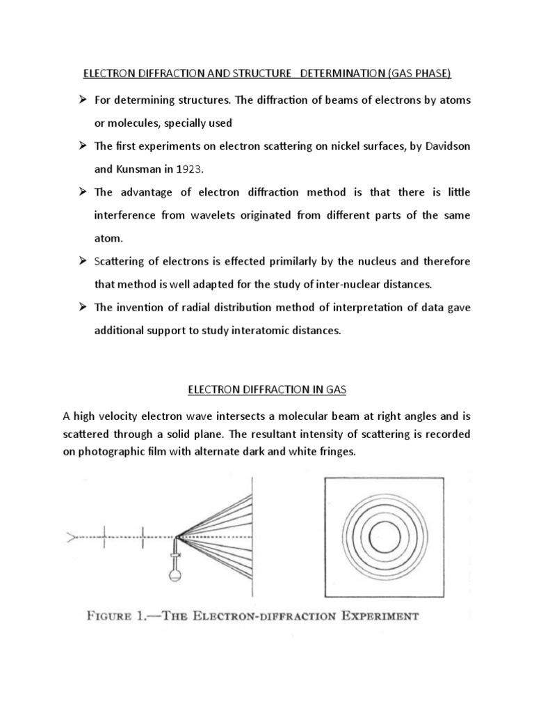 Electron Diffraction and Structure Determination | PDF | Diffraction | Electron