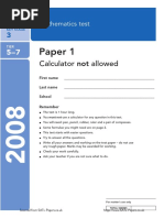 Y7 End of Year Assessment - Calculator | PDF | Mathematical Objects ...