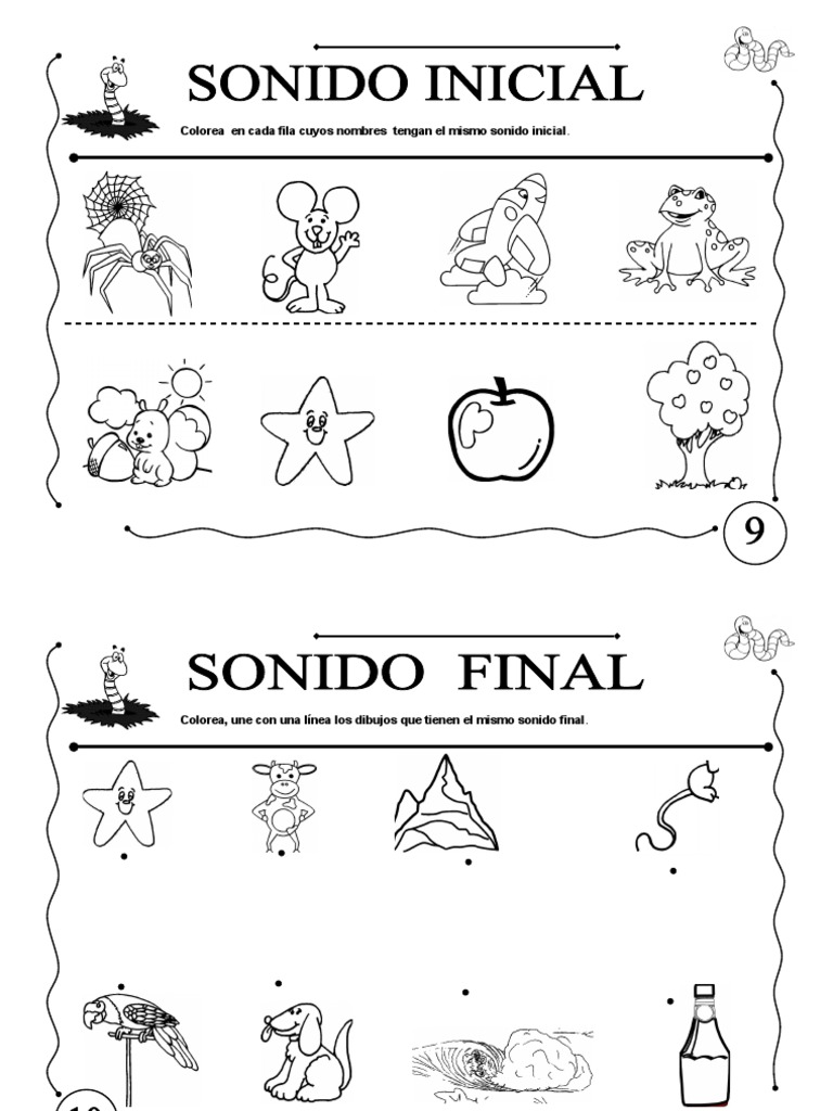 Guias Sonidos Iniciales y Finales | PDF | Poesía