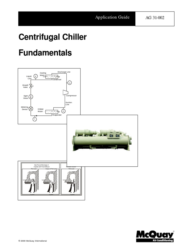 Centrifugal Chiller Fundamentals: Application Guide | PDF | Heat ...