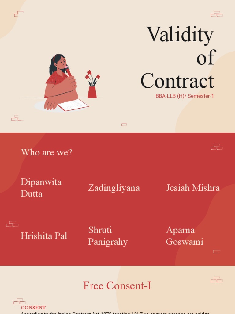 Validity and Free Consent in Contracts | PDF | Doctrine | Jurisprudence