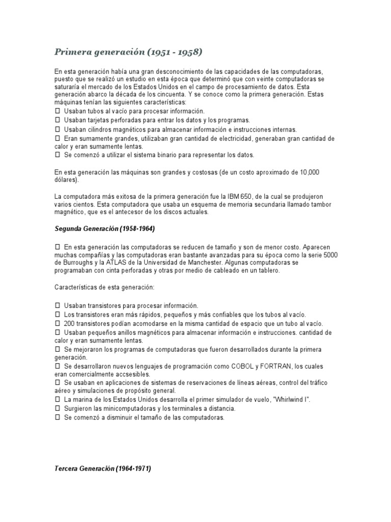 Primera generación de microcomputadoras | PDF | Circuito integrado ...