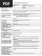 Lesson Plan 3rd Quarter Math | PDF | Circle | Angle