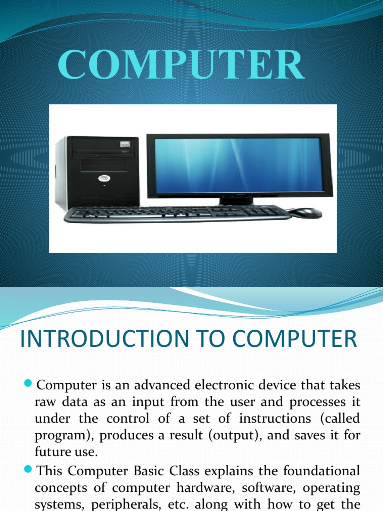 Introduction to Computer Basics | PDF