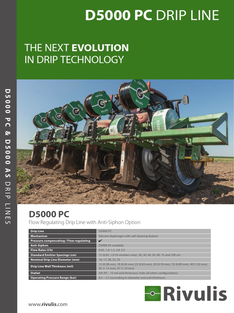 D5000 PC & AS Drip Line Overview | PDF | Filtration | Chemistry