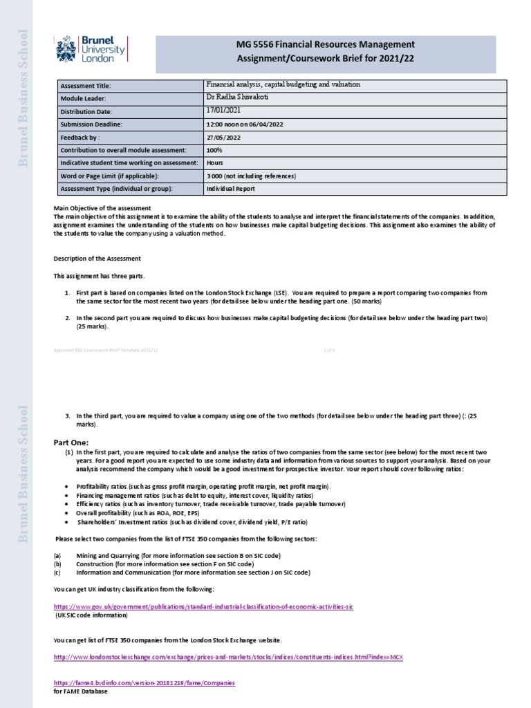 Financial Resources Management | PDF | Valuation (Finance) | Investing