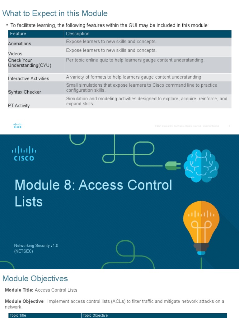 Network Security v1.0 - Module 8 | PDF | I Pv6 | Ip Address