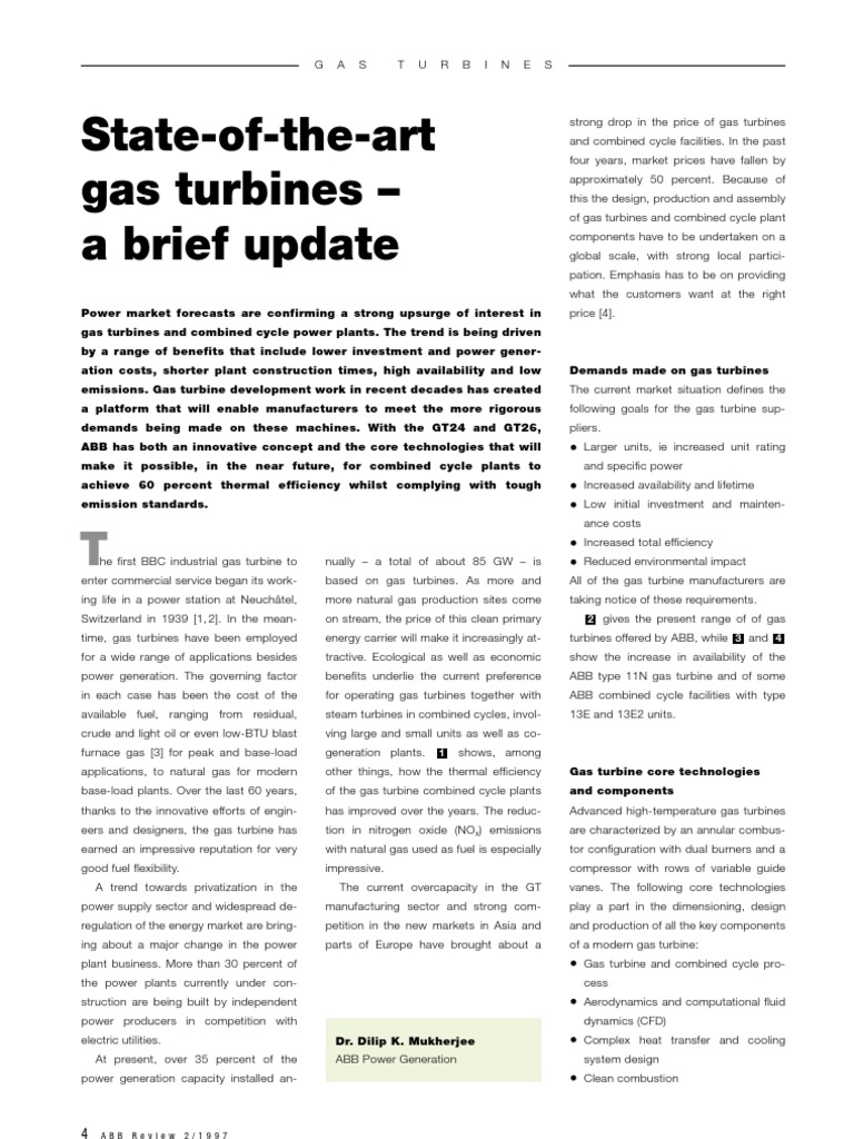 Abb 13e2 GT24 1997 | PDF | Gas Turbine | Combustion