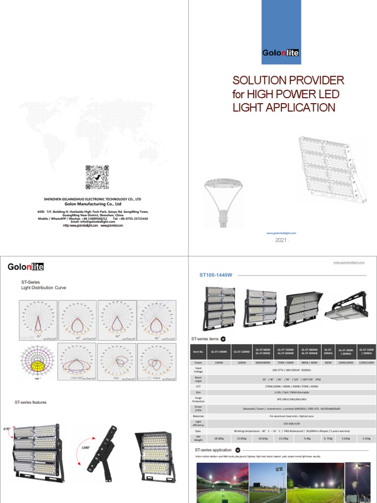 2021 Golon LED Light Catalogue | PDF | Light Emitting Diode ...