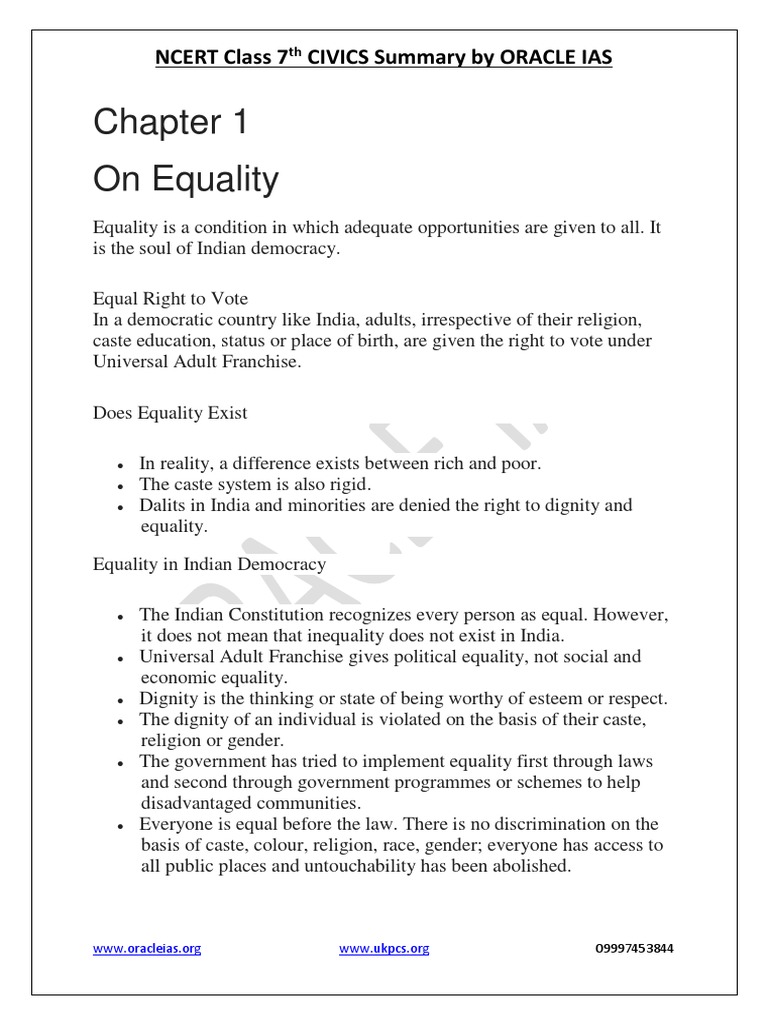 Class 7 Civics - Ncert - Gist | PDF | Mass Media | Health Care