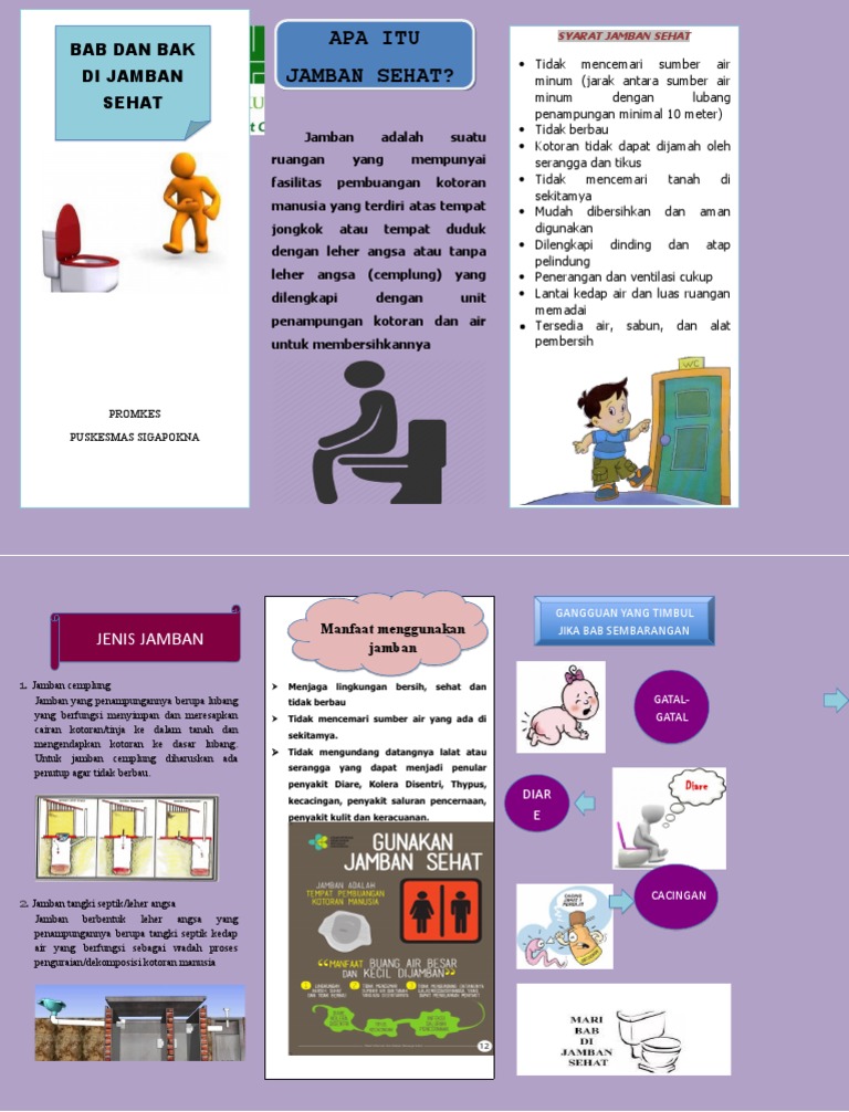 Leaflet Jamban Sehat | PDF